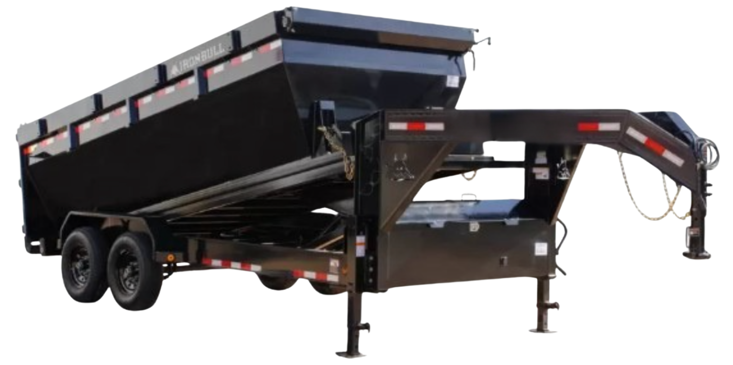 16×83 Ironbull Gooseneck, Tandem Axle, Roll Off Chassis, 16K GVWR, 16 ...